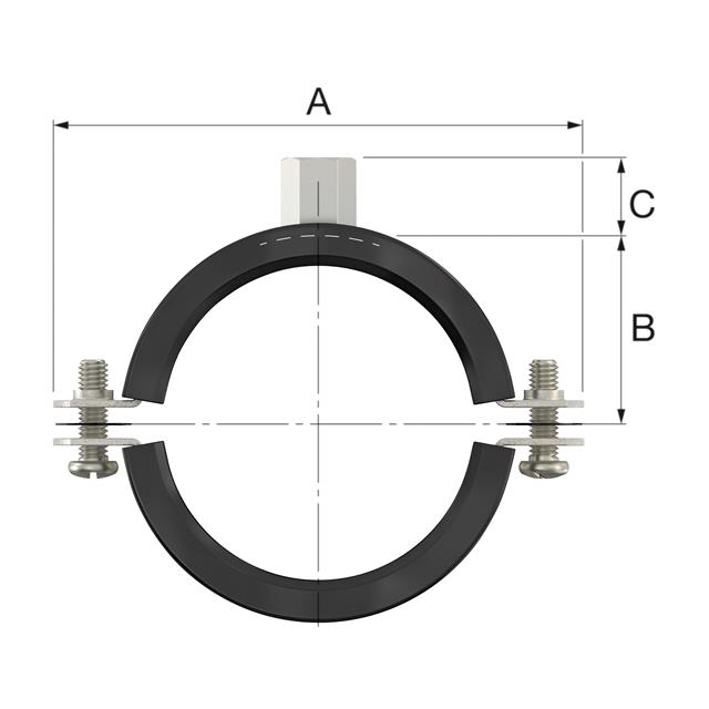 FastFix BRS-A clip M8-M10 x 38-43 StSt