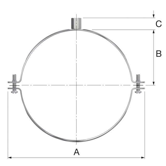 FastFix BSL air duct M8/10x200(r.10-39910)