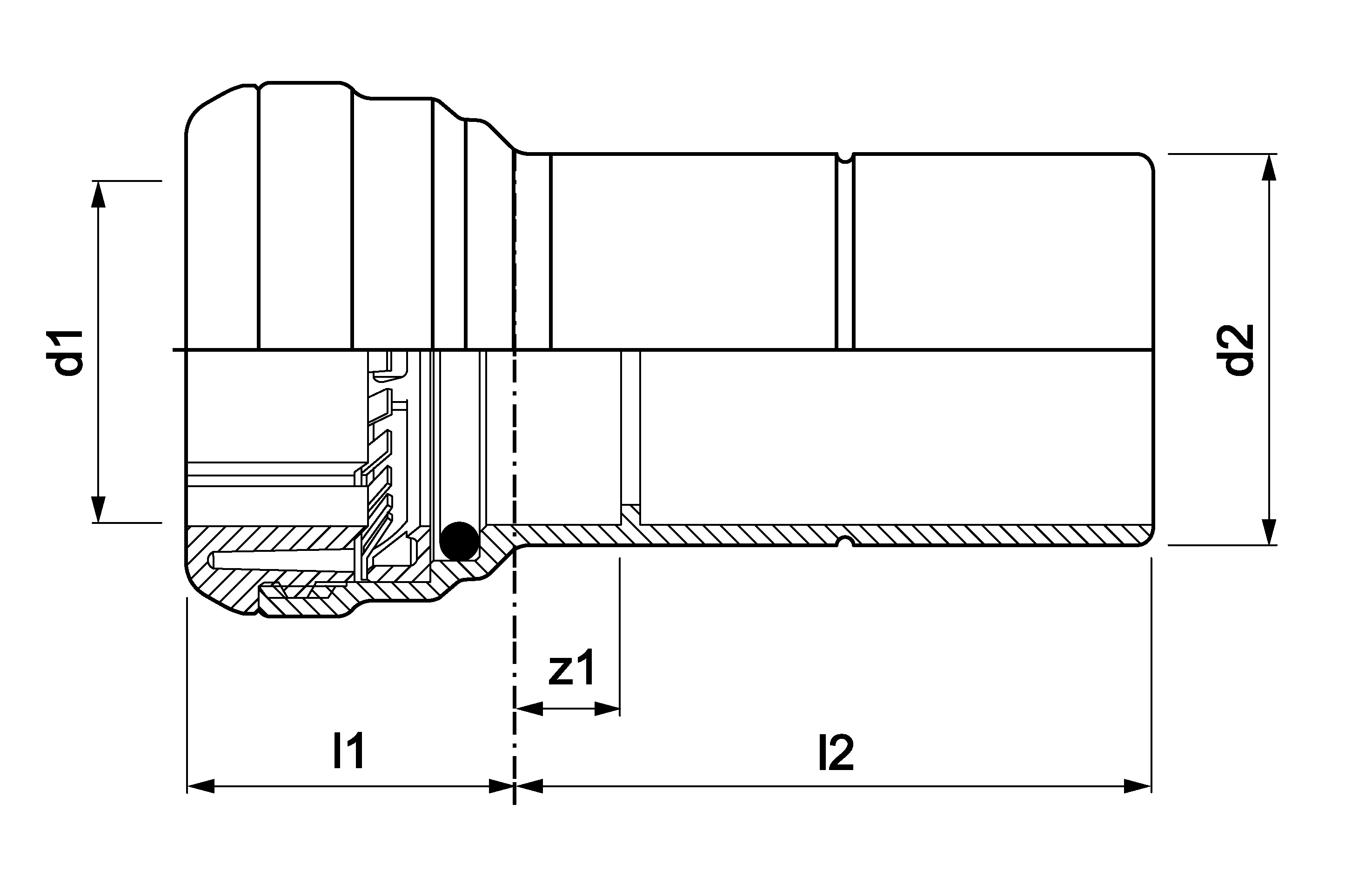 VSH Tectite Pro reducer ØF 35x28