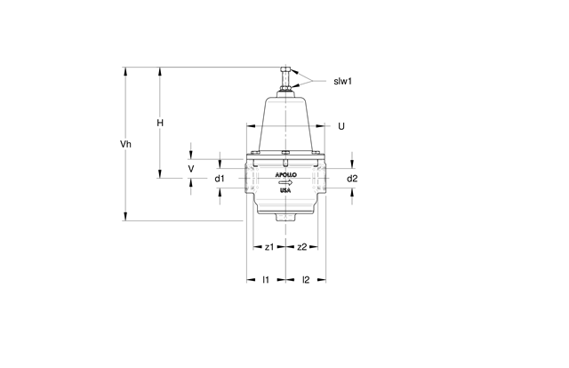 Apollo High Capacity Lead Free Pressure Reducing Valve 25-75 psig 2" (2 ...