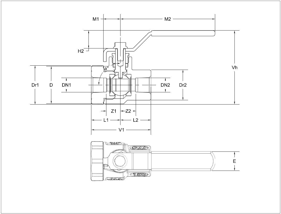 Apollo 2 Piece Full Port Stainless Steel Ball Valve with Latch Lock ...