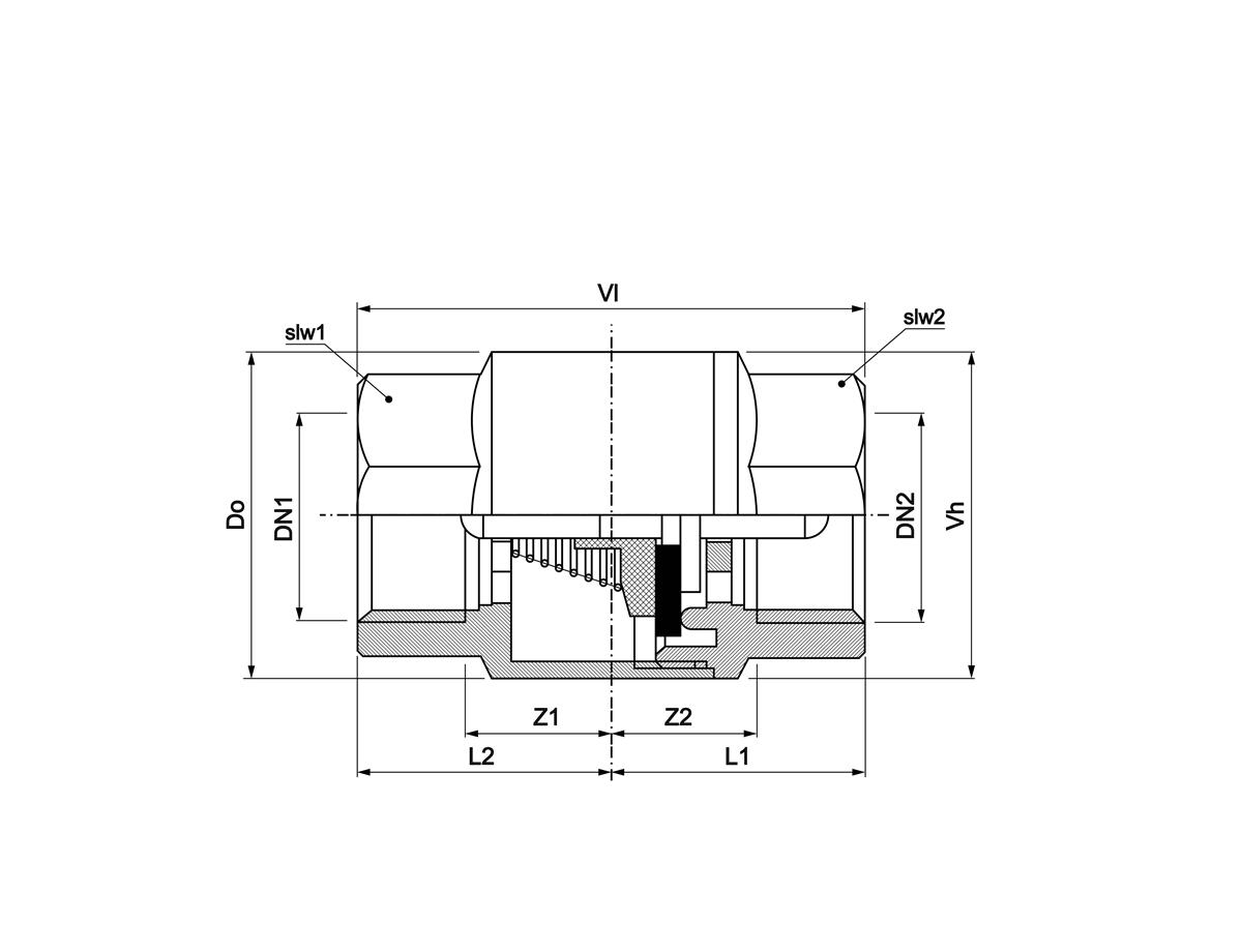 Pegler Check Valve Spring Type