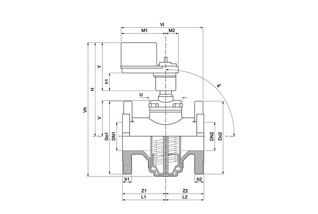 Pegler ProFlow Dynamic PICV commissioning valve (2 x flange)