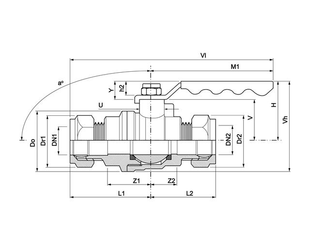 Pegler Ball Valve (2 x compression)