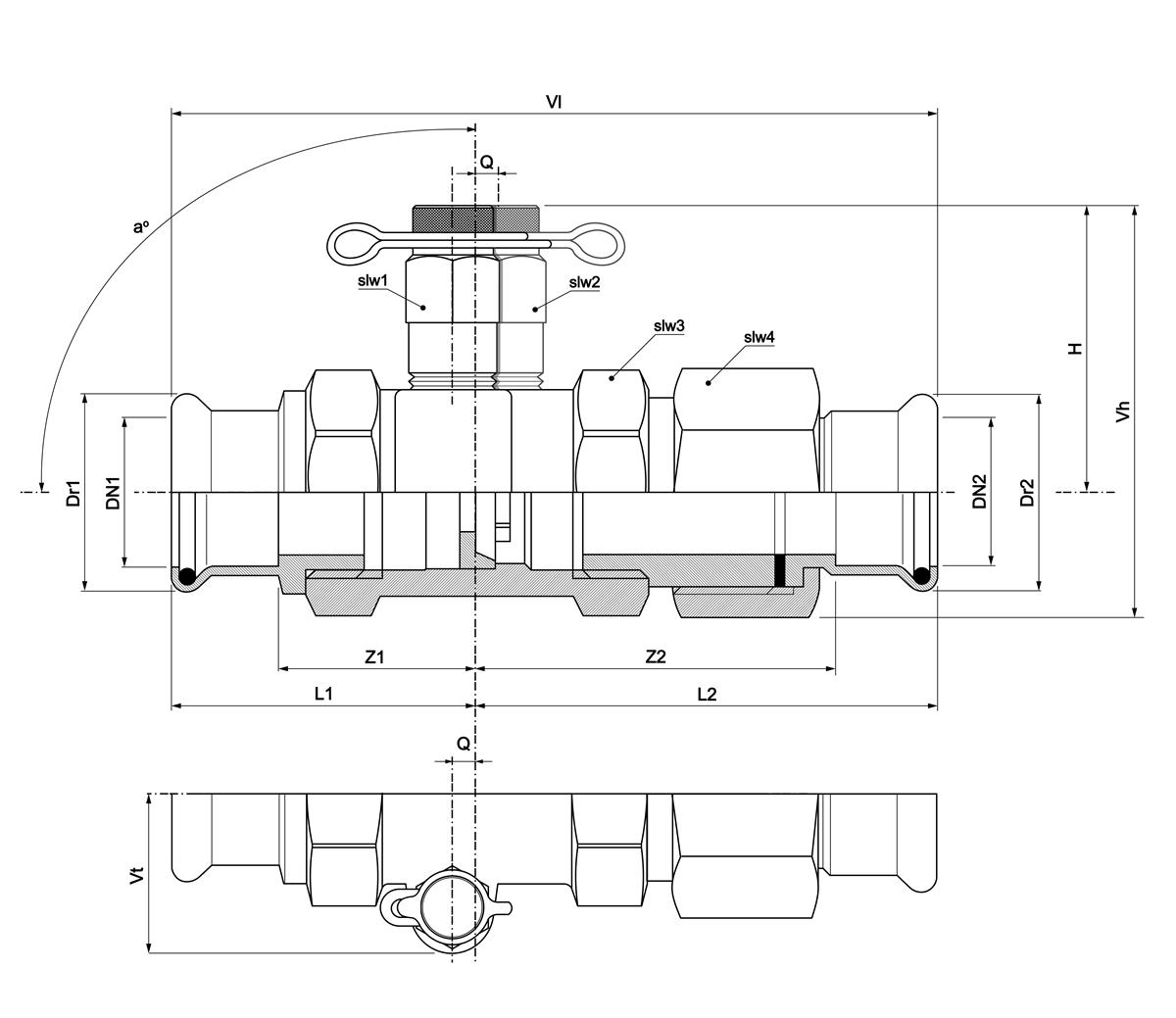 VSH XPress Proflow Fixed Orifice Measuring Station With Union Outlet
