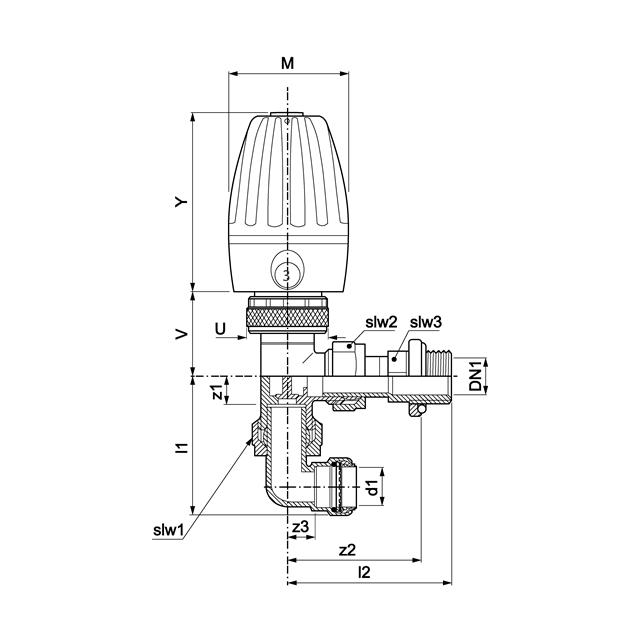 Pegler Terrier TRV and LS inc elbows (pack) FM 15x10xG1/2" Cr