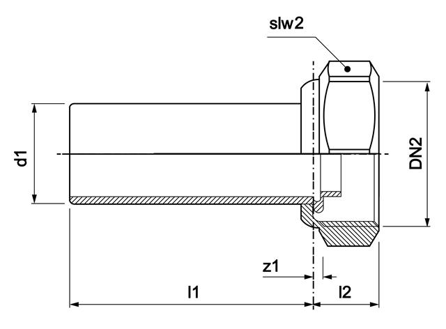 VSH Tectite Classic tap connector (male x nut end)