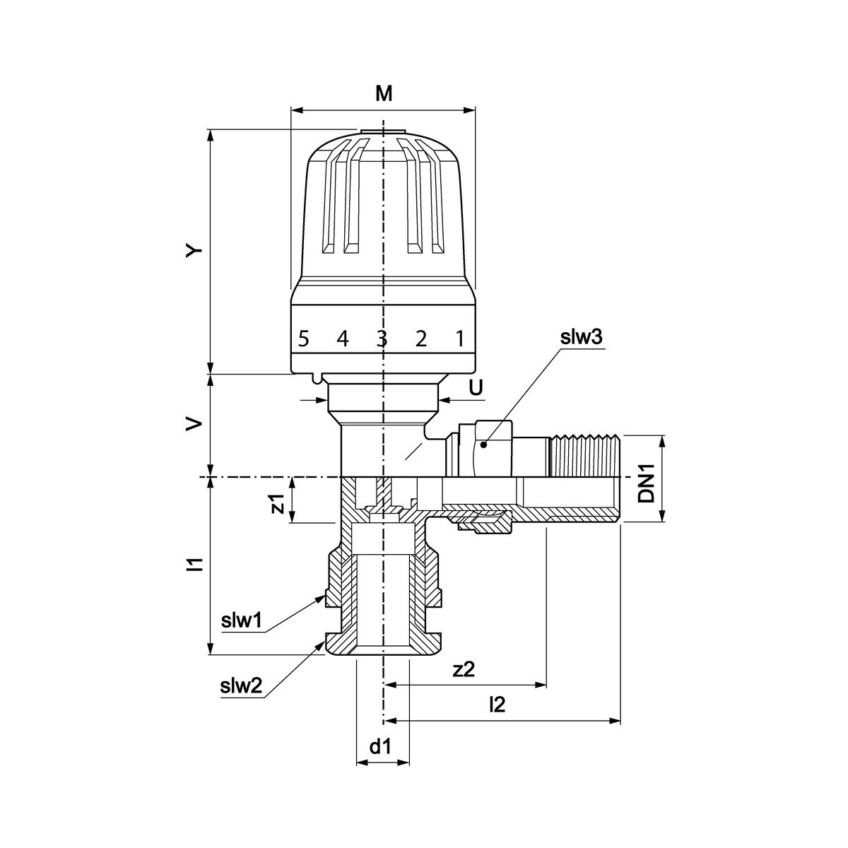 b4452 angle vertical trv