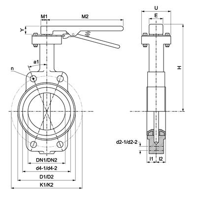 Apollo Butterfly valve Semi Lugged DN150 PN16