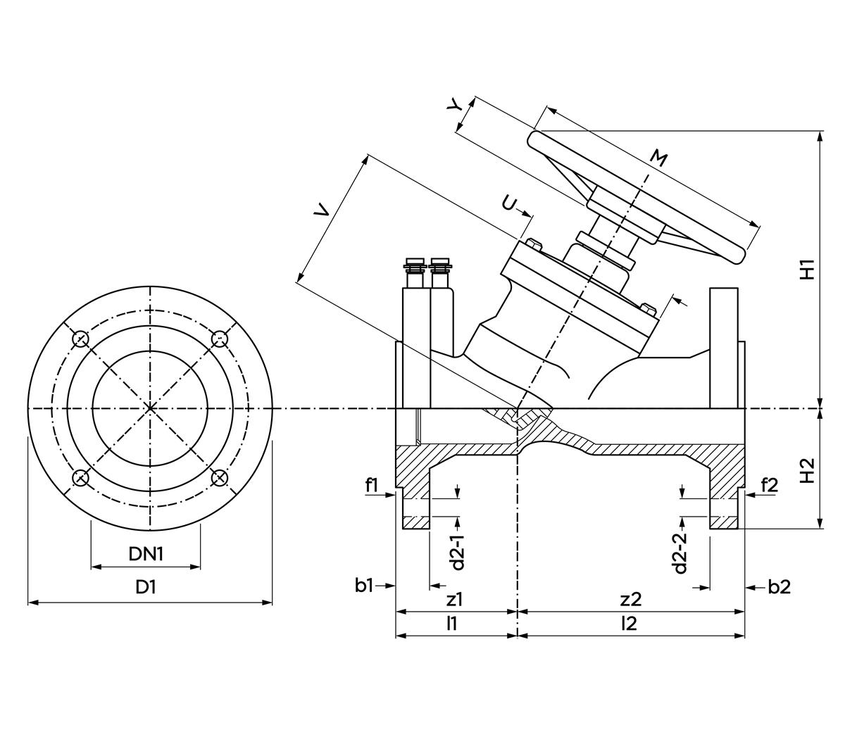 Pegler ProFlow commissioning valve FODRV (2 x flange)