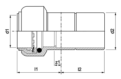 Push Fit Straight Connector