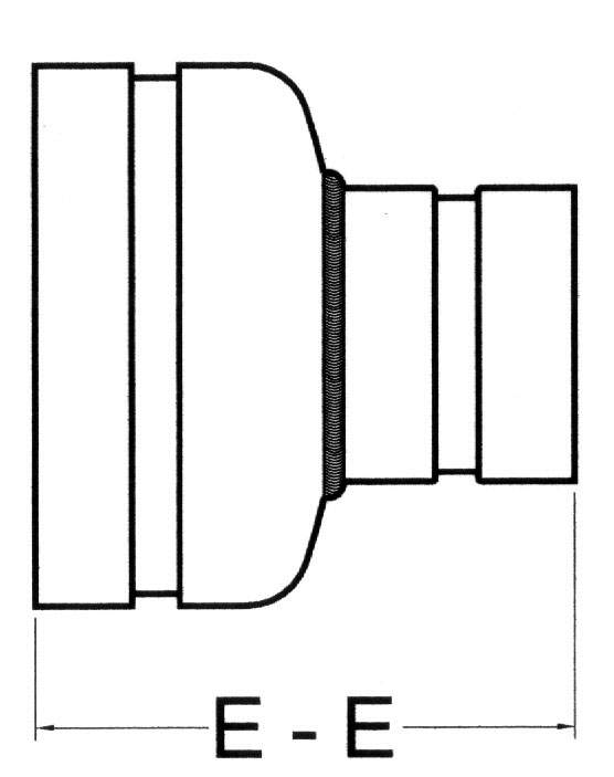 VSH Shurjoint stainless steel concentric reducer (2 x groove)