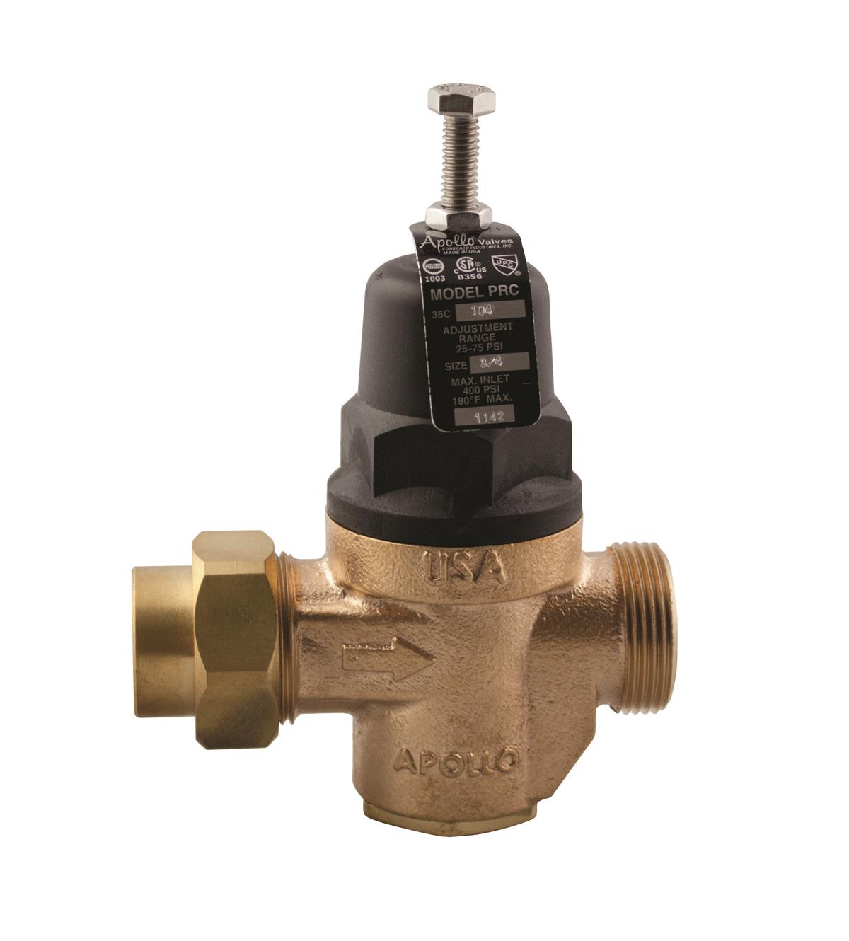 Apollo Compact Water Pressure Reducing Valves (2 x Union PEX)