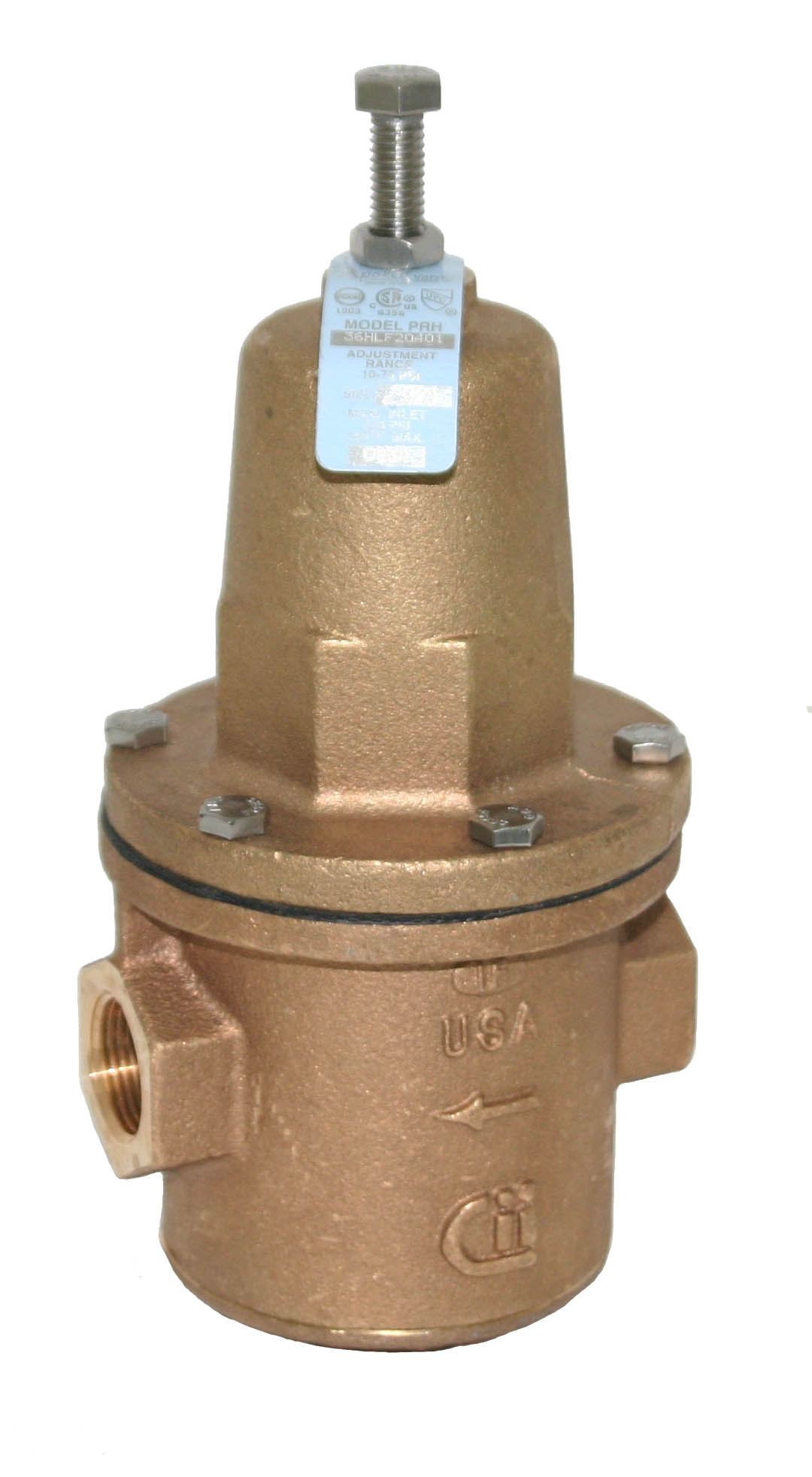 Apollo High Capacity Lead Free Pressure Reducing Valve 25 75 Psig 2 2