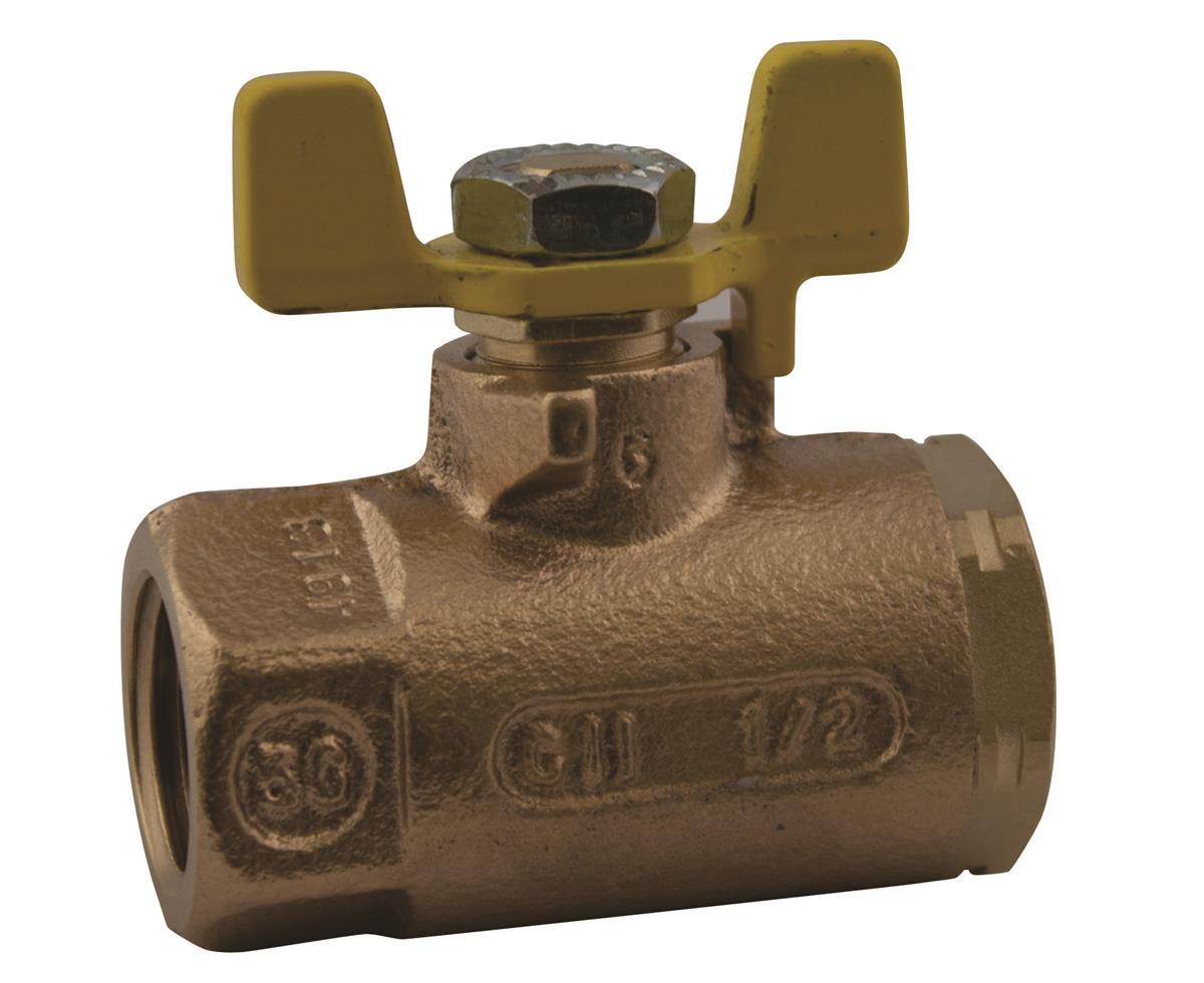 Apollo Brass 2 Piece Reduced Port Gas Ball Valve with Standard ...