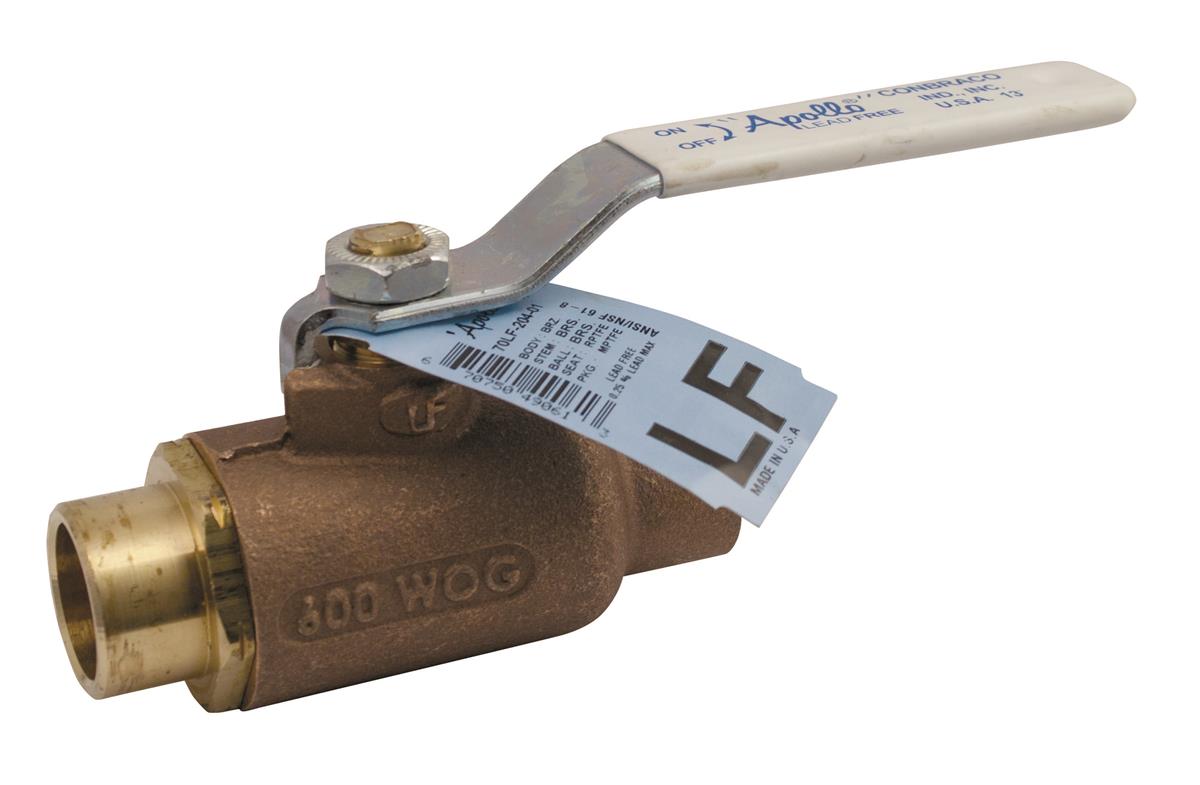 Apollo Bronze 2 Piece Ball Valve with Therma-Seal™ Insulating Tee ...