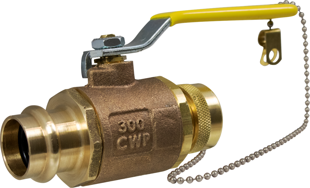 ApolloPress Bronze 2 Piece Full Port Ball Valve with Standard ...