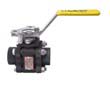 Apollo Carbon Steel 3 Piece Full Port Ball Valve with SS Locking Round ...