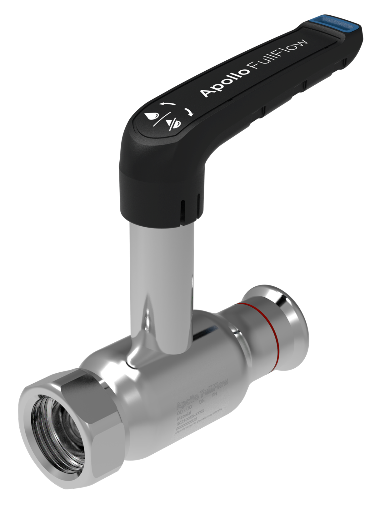 Apollo FullFlow Carbon ball valve with extended stem L-handle (press x ...