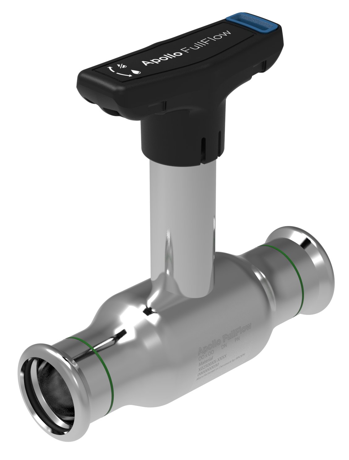 Apollo FullFlow Stainless ball valve with extended stem T-handle (2 x ...