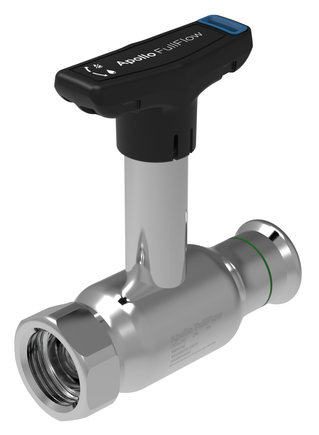 Apollo FullFlow Stainless ball valve extended stem FF 15xG1/2" (DN12) T ...