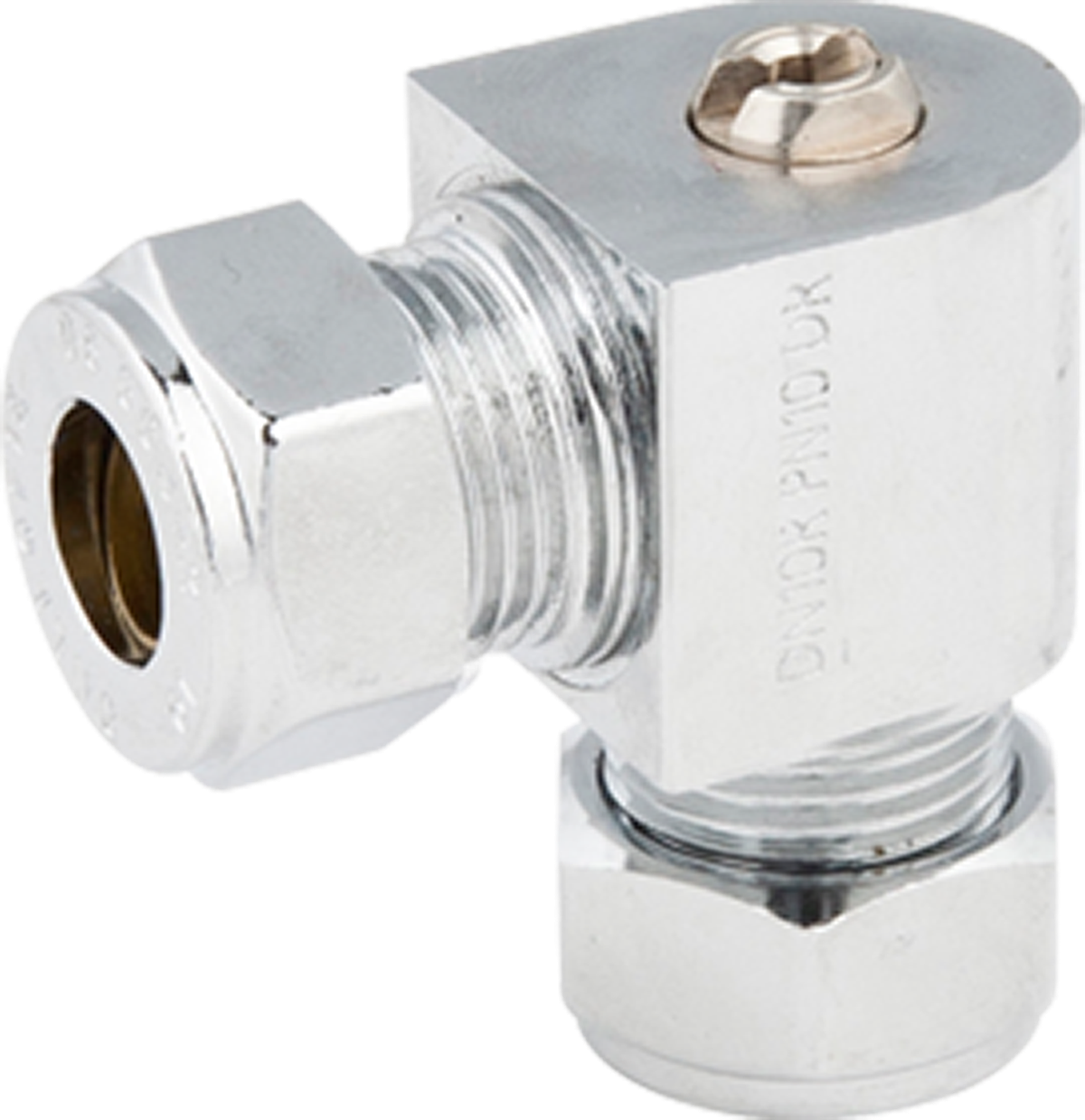 Broen Ballofix mini ball valve angle no handle compression FF 15 (DN10R) Cr