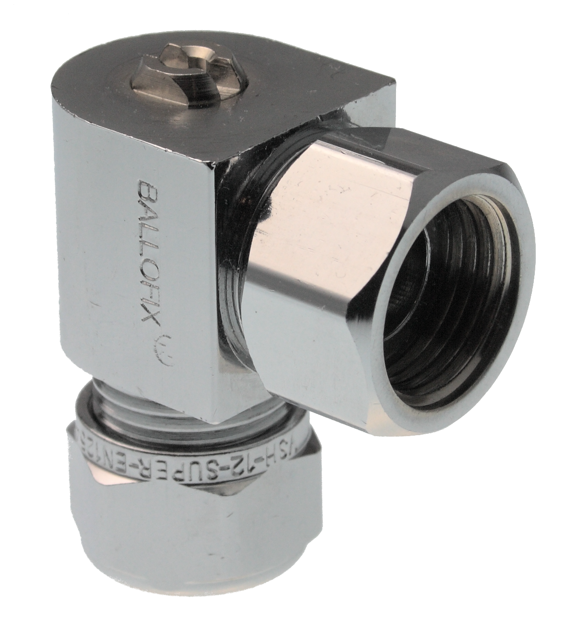 Broen Ballofix mini ball valve angle no handle CompressionxUnion FF ...