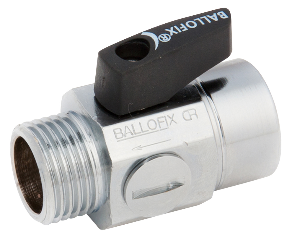 Broen Ballofix Filterfix ball valve with handle (female x male)