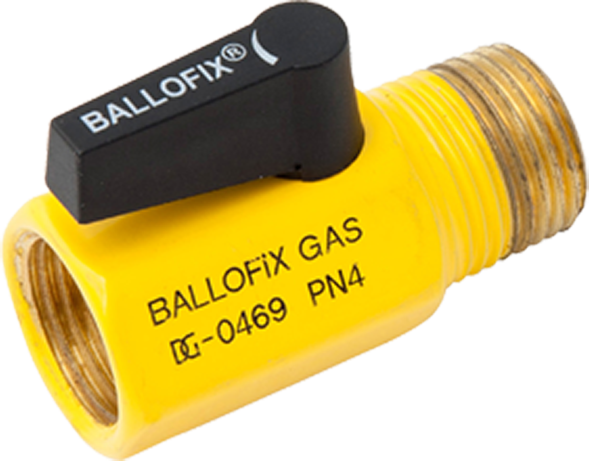 Broen Ballofix Gas mini ball valve (female thread x male thread)