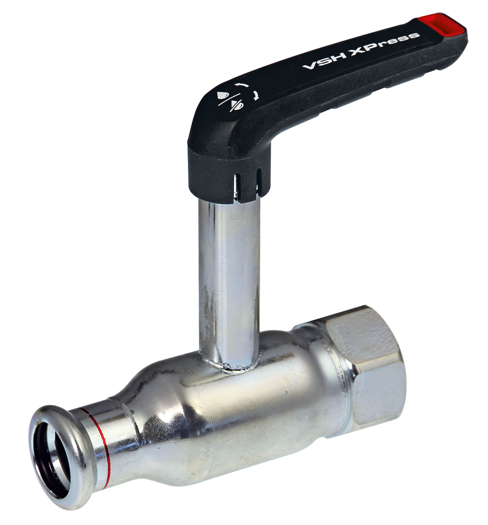 VSH XPress FullFlow Carbon ball valve extended stem FF 15xG1/2" (DN12)
