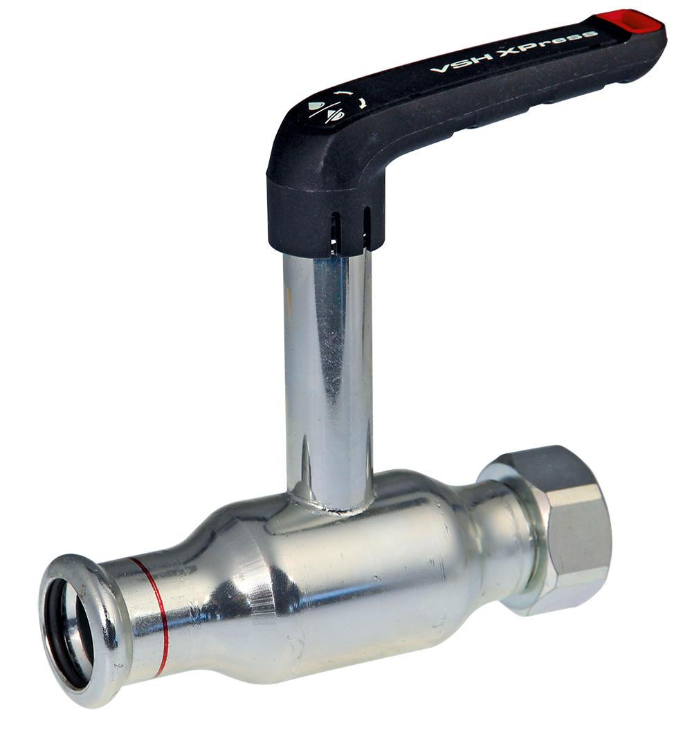 VSH XPress FullFlow Carbon ball valve extended stem with union FF 42xG1 ...
