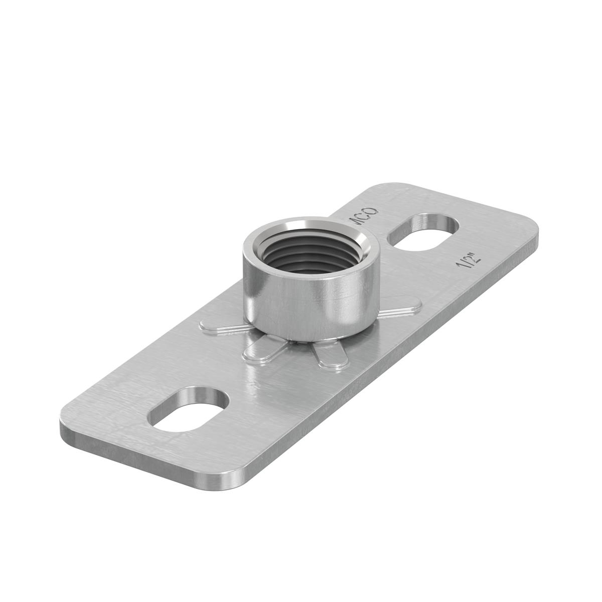 Backplate round welded G1/2