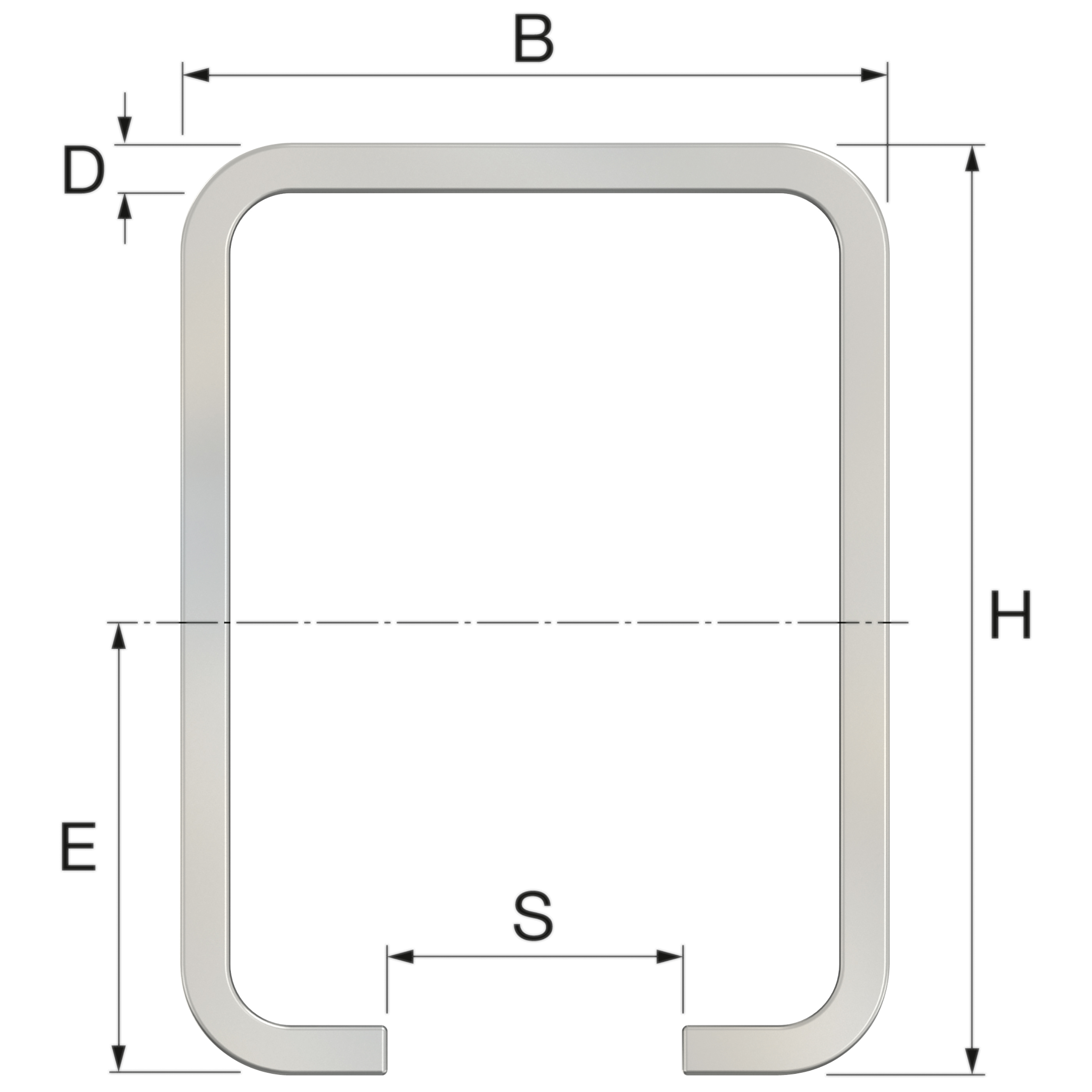 FastFix rail R1 2m p.m. StSt