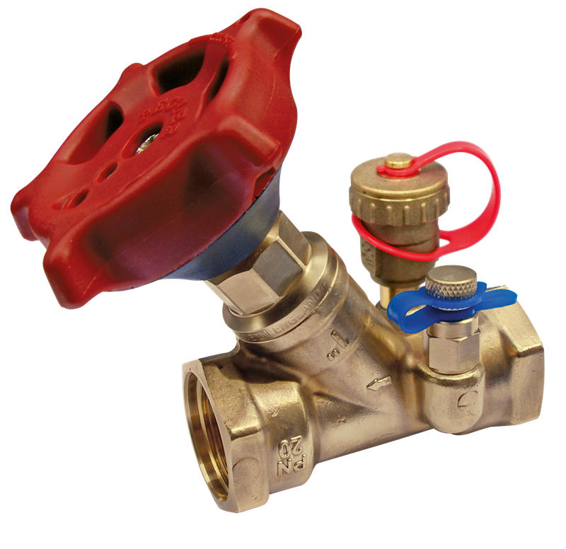 Apollo ProFlow static commissioning valve FODRV with drain (2 x thread)