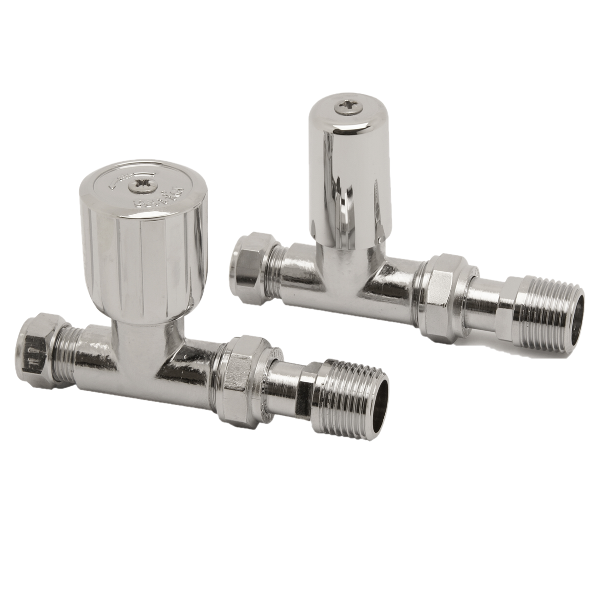 chrome plated straight towel rail valve wh & ls for copper