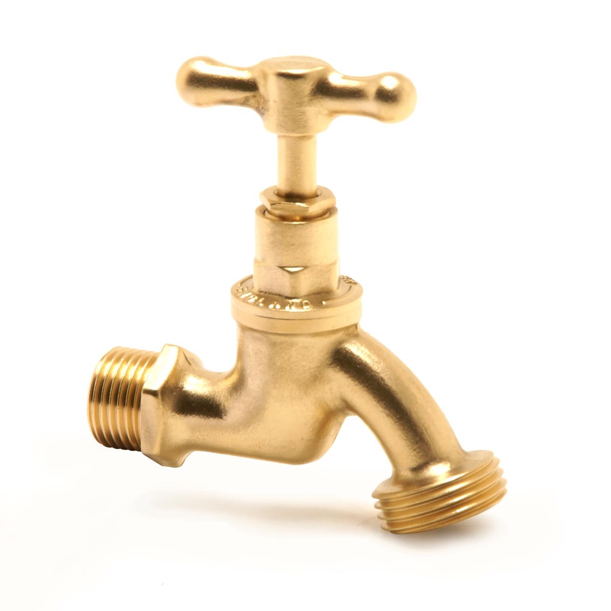 Light Pattern Brass Hose Union Bibtap