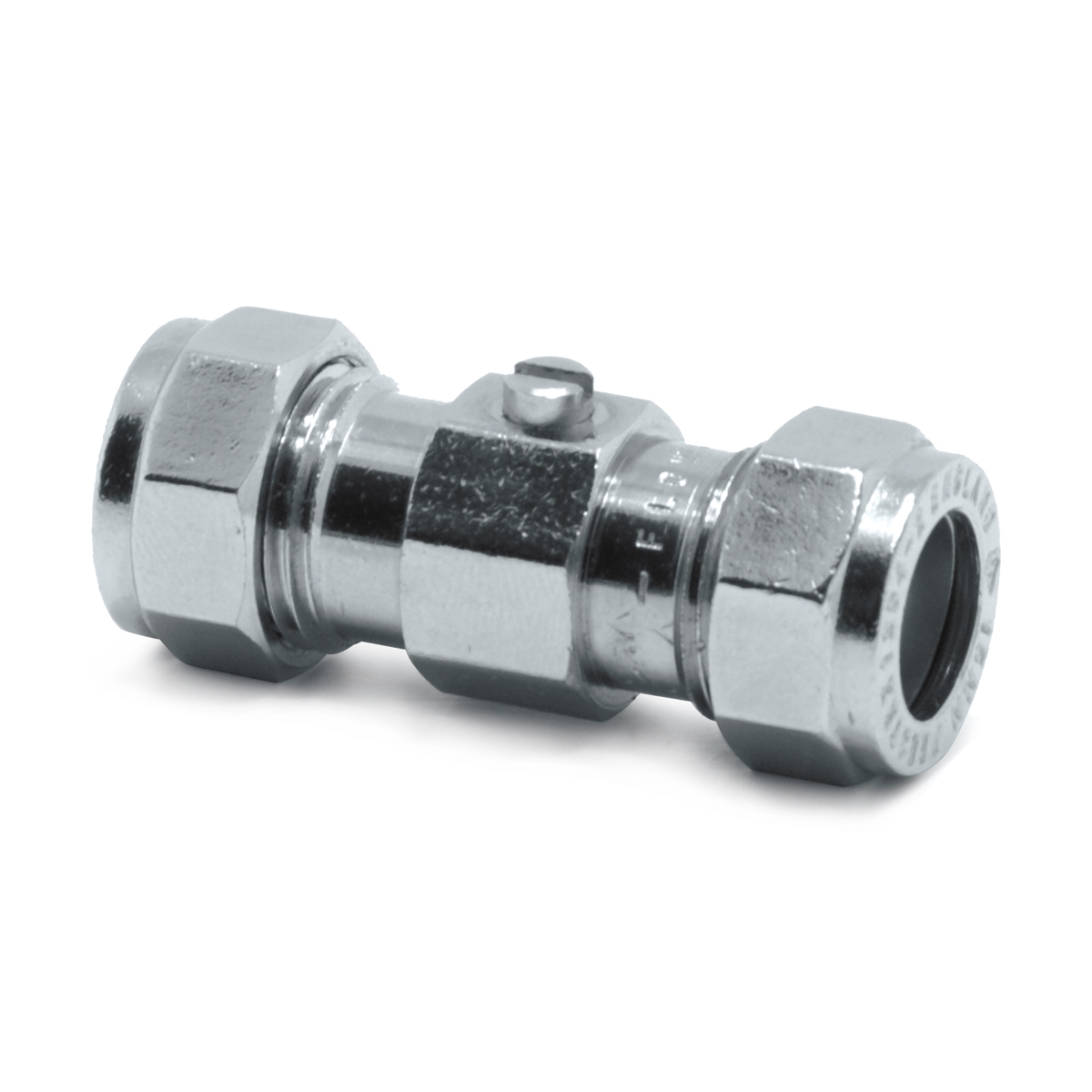 Chromium Plated Straight Pattern Brass Service Valve