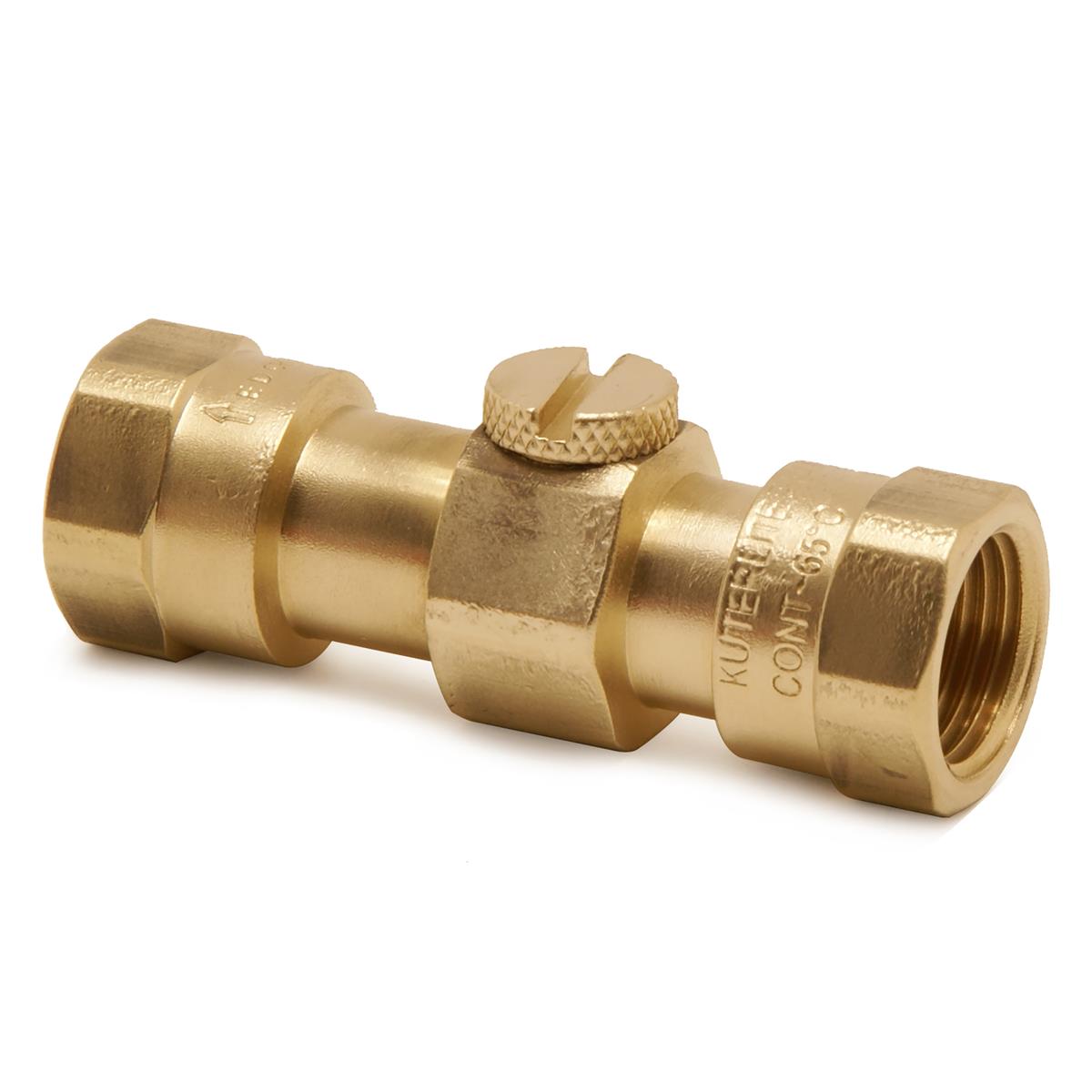 Double check valve