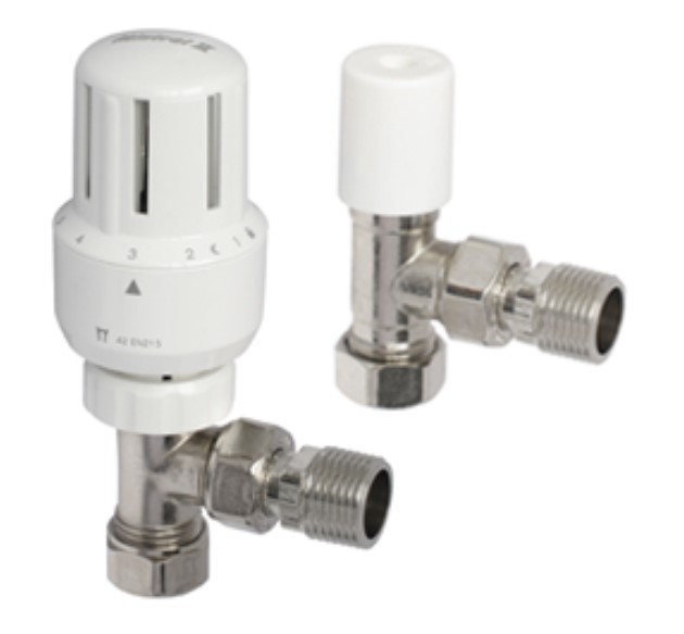 Mistral trv & lockshield pack with standard tail. chrome plate finish.