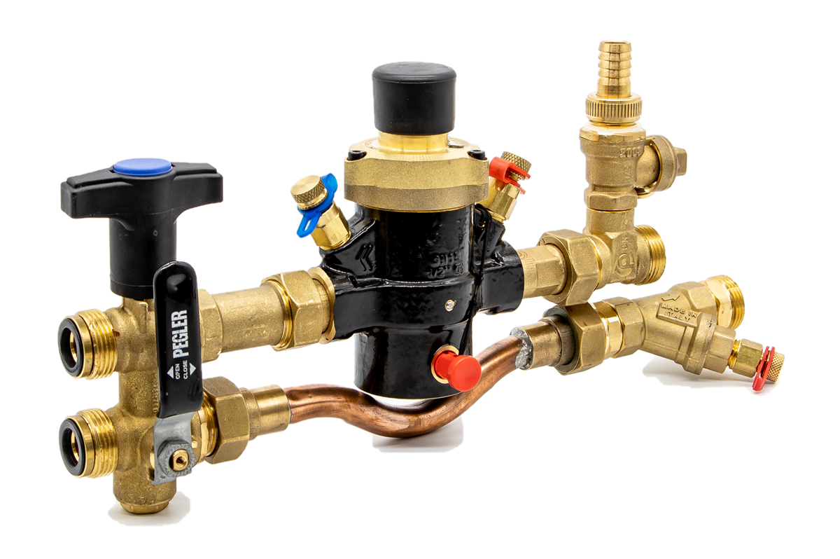 Pegler Proflow MVS dynamic balancing valve PICV with strainer RH (DN15) SF