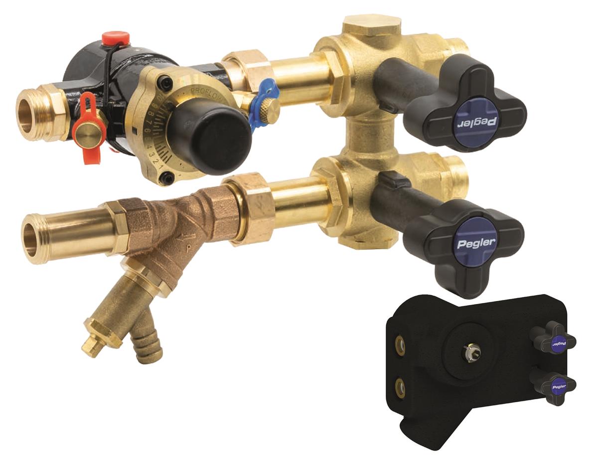 Pegler Proflow MVS dynamic balancing valve PICV with strainer (DN25) SF