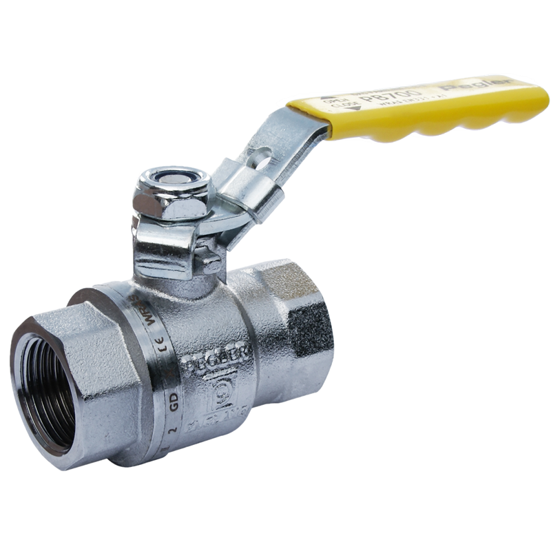 Pegler Ball Valve Yellow Lever (2 x female thread)