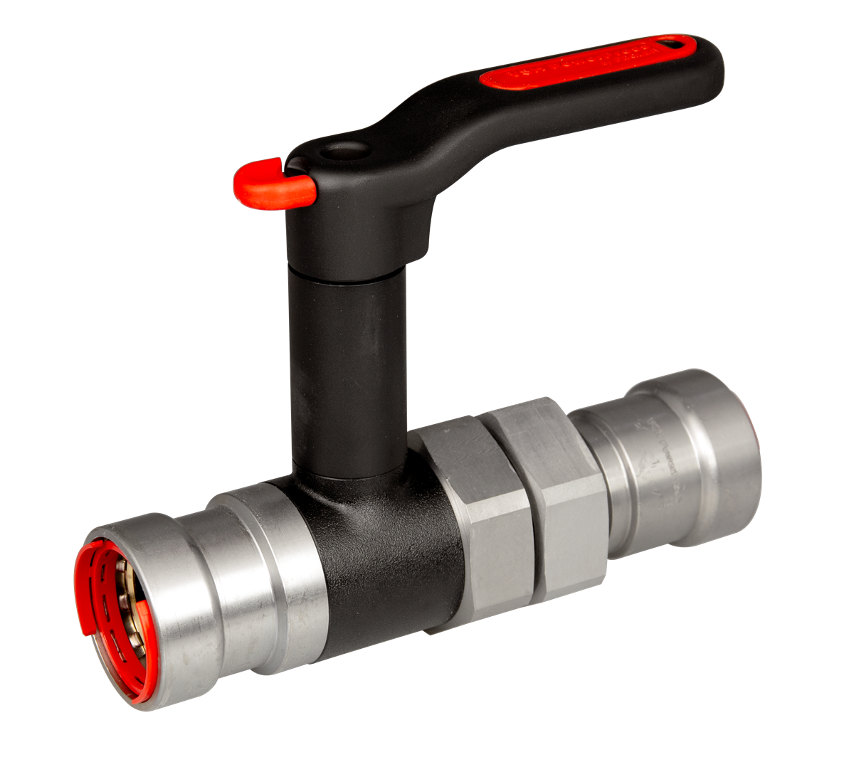 VSH PowerPress ball valve with extended stem and union connection (2 x ...