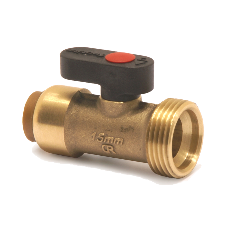 Straight appliance valve