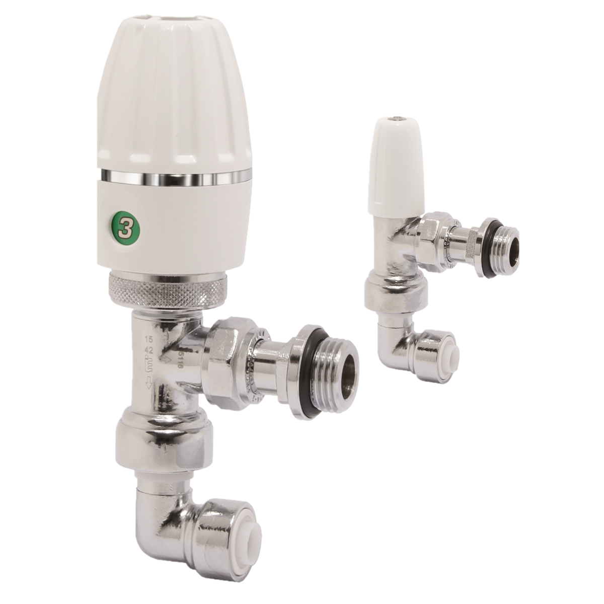 Pegler Terrier TRV and LS inc elbows (pack) FM 15x10xG1/2" Cr