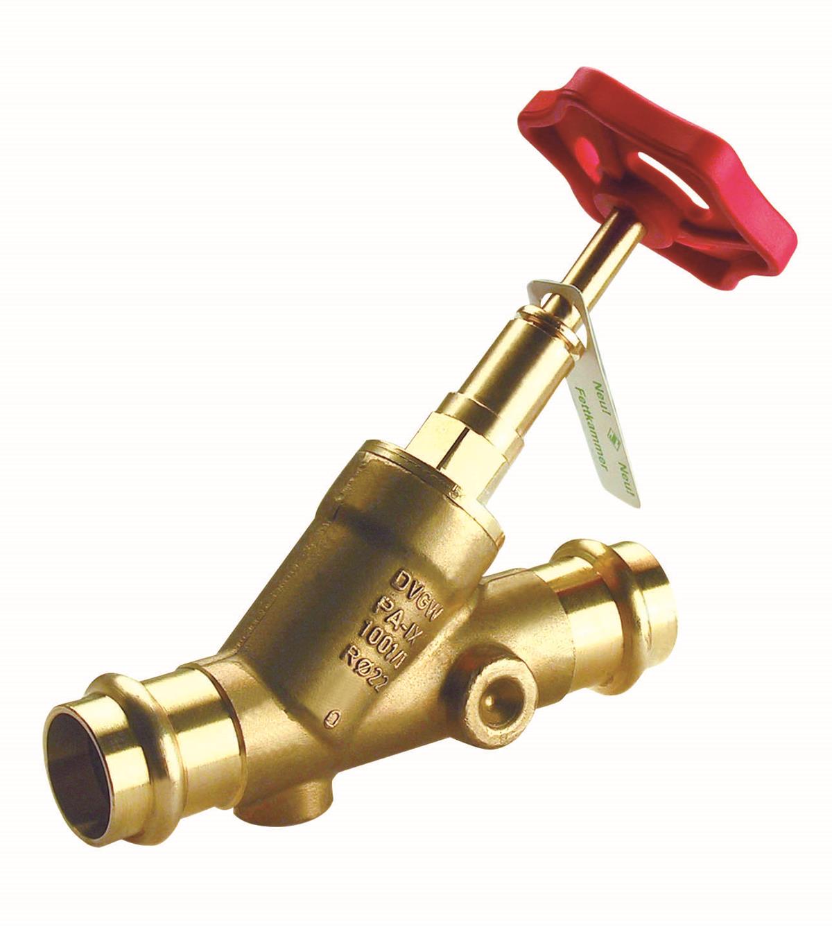 SPS® angle seat valve without drain (2 x press)