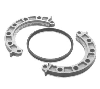 VSH Shurjoint stainless steel flange adapter (groove x flange), EPDM ...