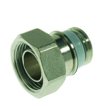 Simplex staartstuk MF G1/2"xG3/4" EK Ni