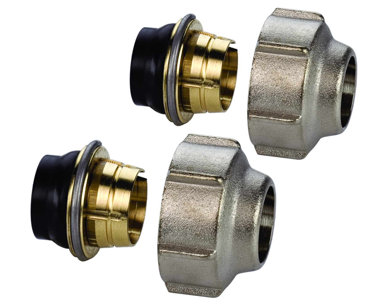 Simplex connection set A11 Copper/Stainless/Steel thin wall 15x3/4 EK Ni