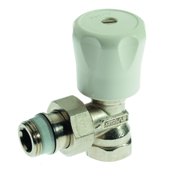 Simplex radiator tap exclusive manual operated, angled FM G1/2